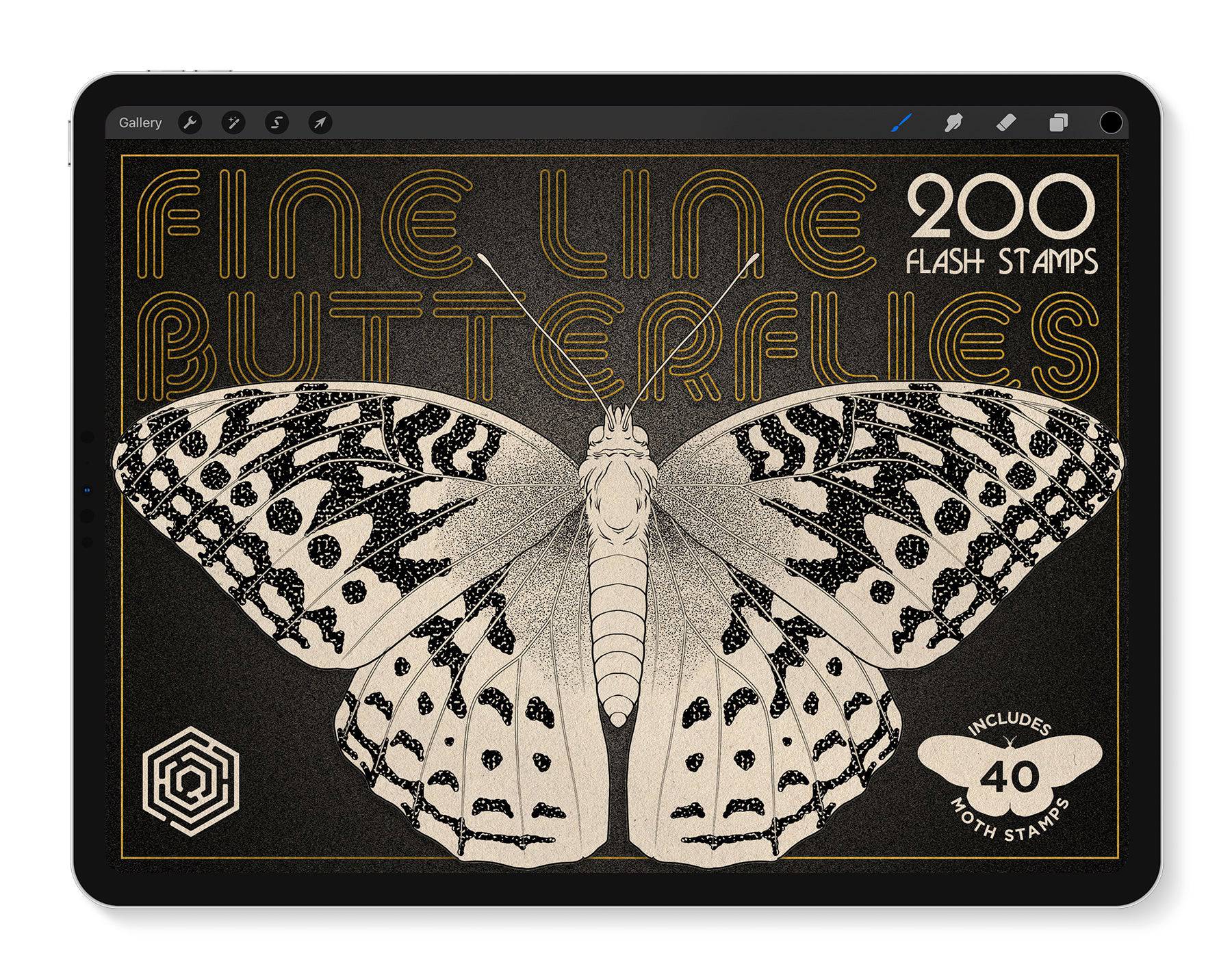 Fine Line Butterfly Tattoo | Procreate Designs |Tattoo Smart
